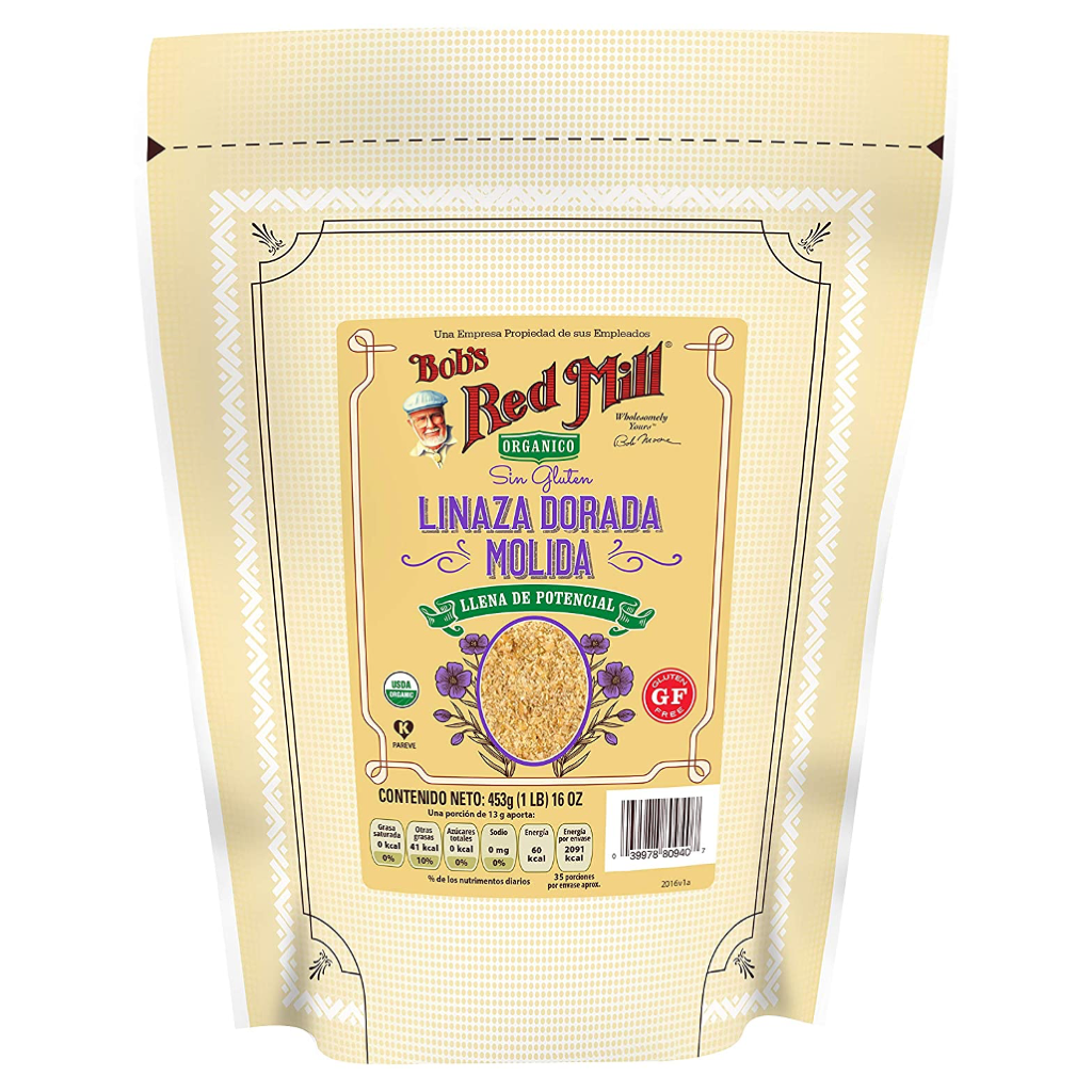 LINAZA DORADA MOLIDA BOLSA 453 Grs – Tienda Bienesta México