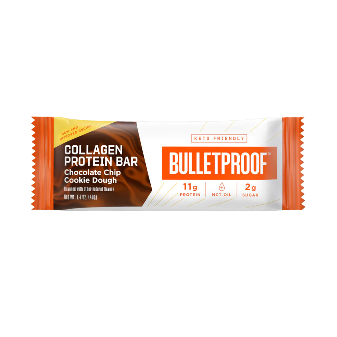 Bulletproof Collagen Protein Bar Chocolate Chip Cookie Dough – Tienda ...